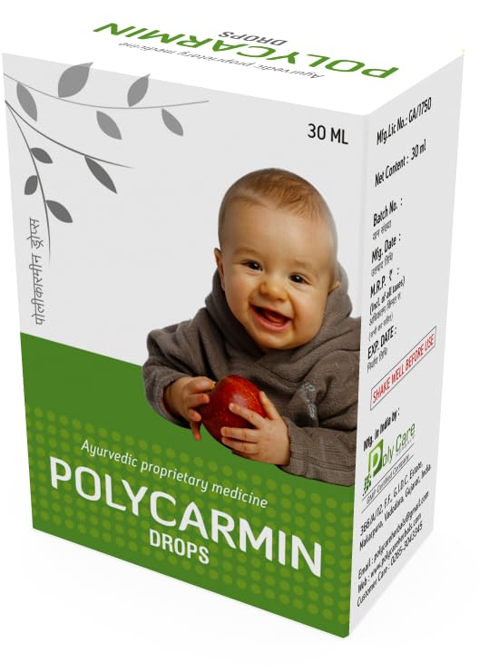 Buy POLY CARE Polycarmin Drops 30 ml | Pediatric Digestive Drops For ...