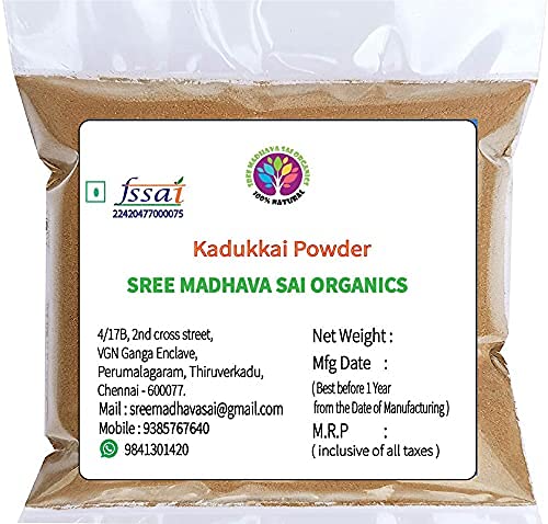 Amazon.com: iqra Sree Madhava Sai Organics Haritaki/Kadukkai/Karakkaya ...