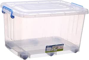 Khorshed Plast Rotana Large 112 Liter Stackable Clear Storage Box with ...
