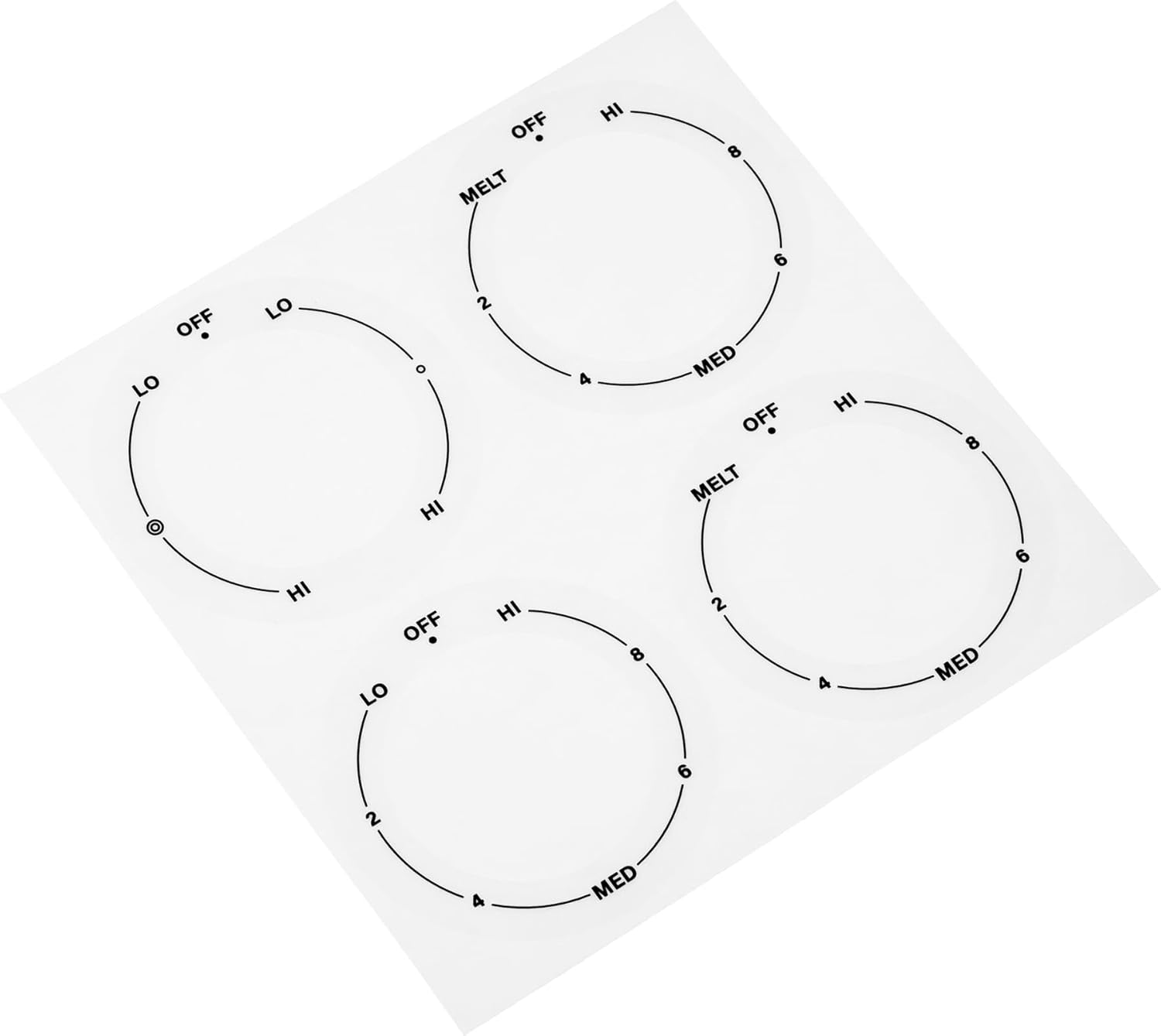 Amazon.com: HALLMERS 4X Cooktop Lo-Med-Hi Set Counter-Clockwise Dial ...