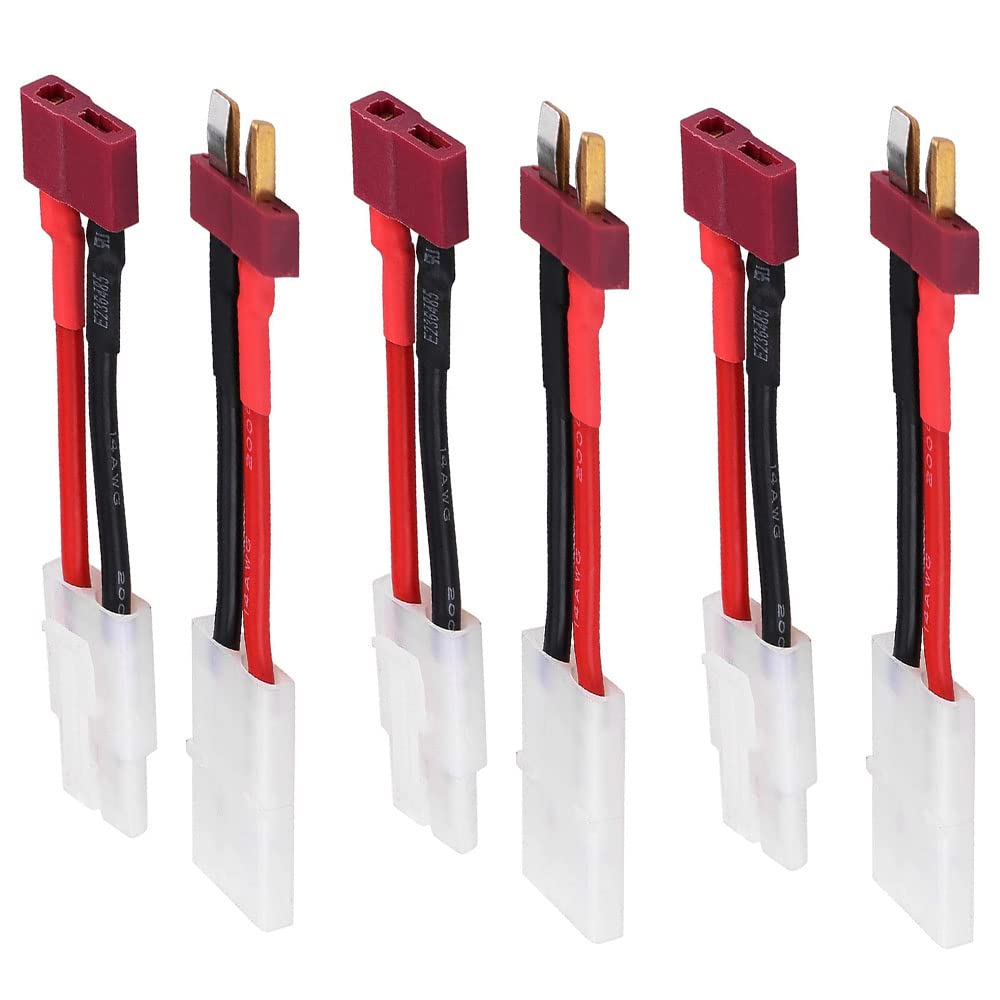 Amazon.com: 3 Pairs Tamiya Style Connector to T Style Plug Cable ...