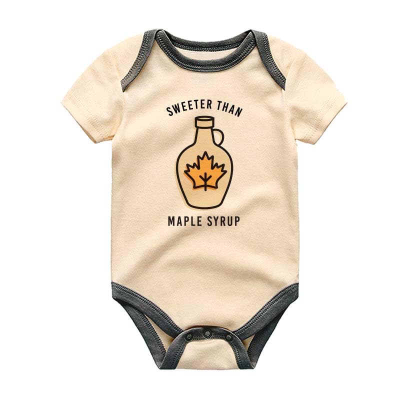Amazon.com: KiddiePro Maple Leaf Baby Bodysuit Canada Maple Leaf Baby ...