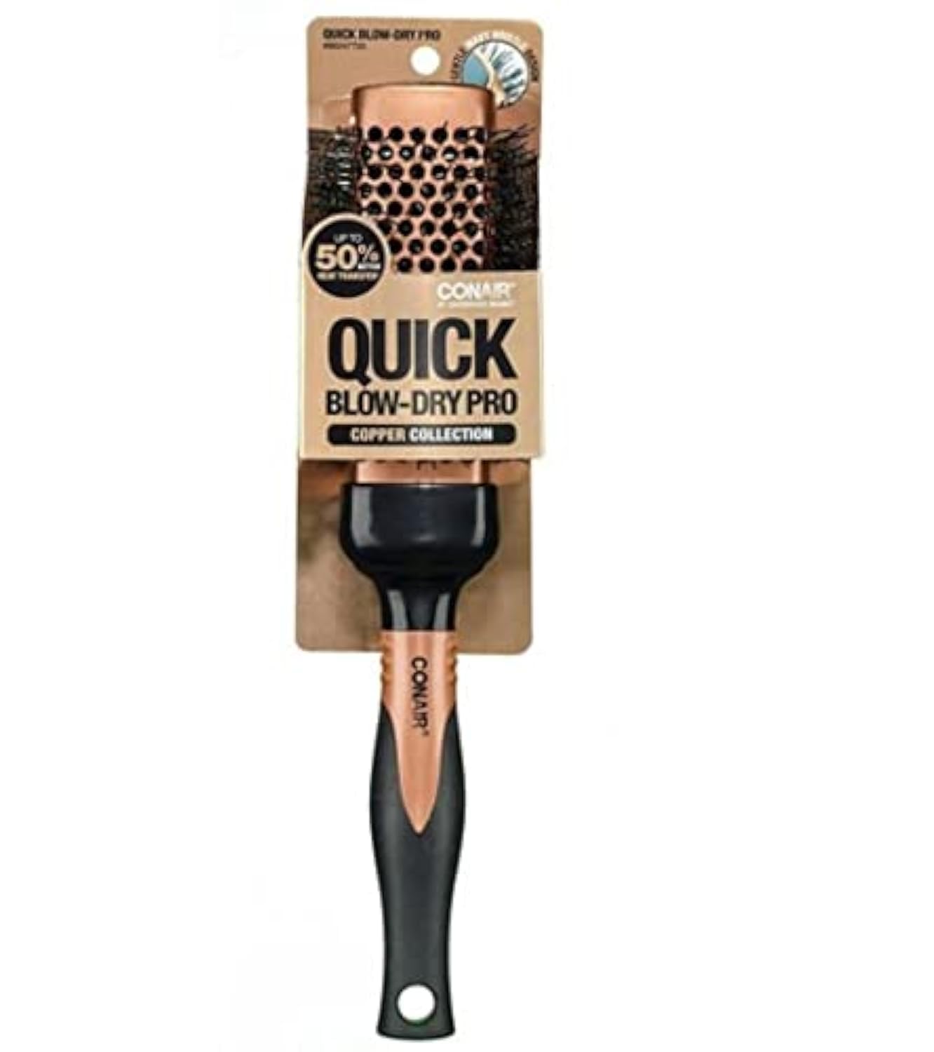 Amazon.com : Conair® Quick® Blow-Dry Thermal Square Hairbrush : Beauty ...
