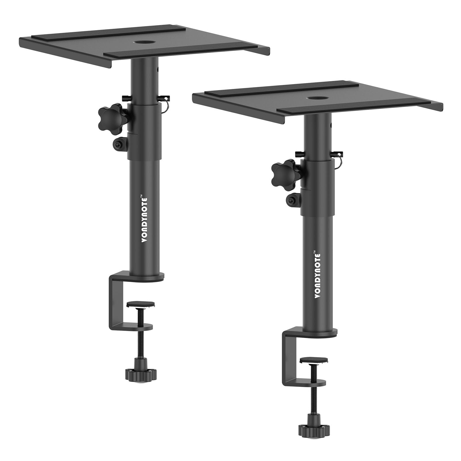 Snapklik.com : Set Of 2 Studio Monitor Stands Desktop Clamp Speaker ...