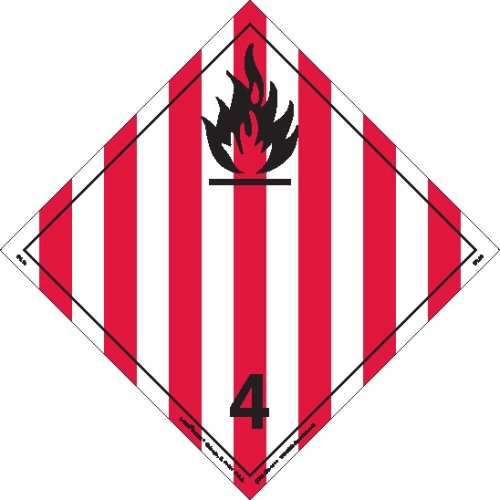Labelmaster IPL13 Flammable Solid Hazmat Placard, International ...