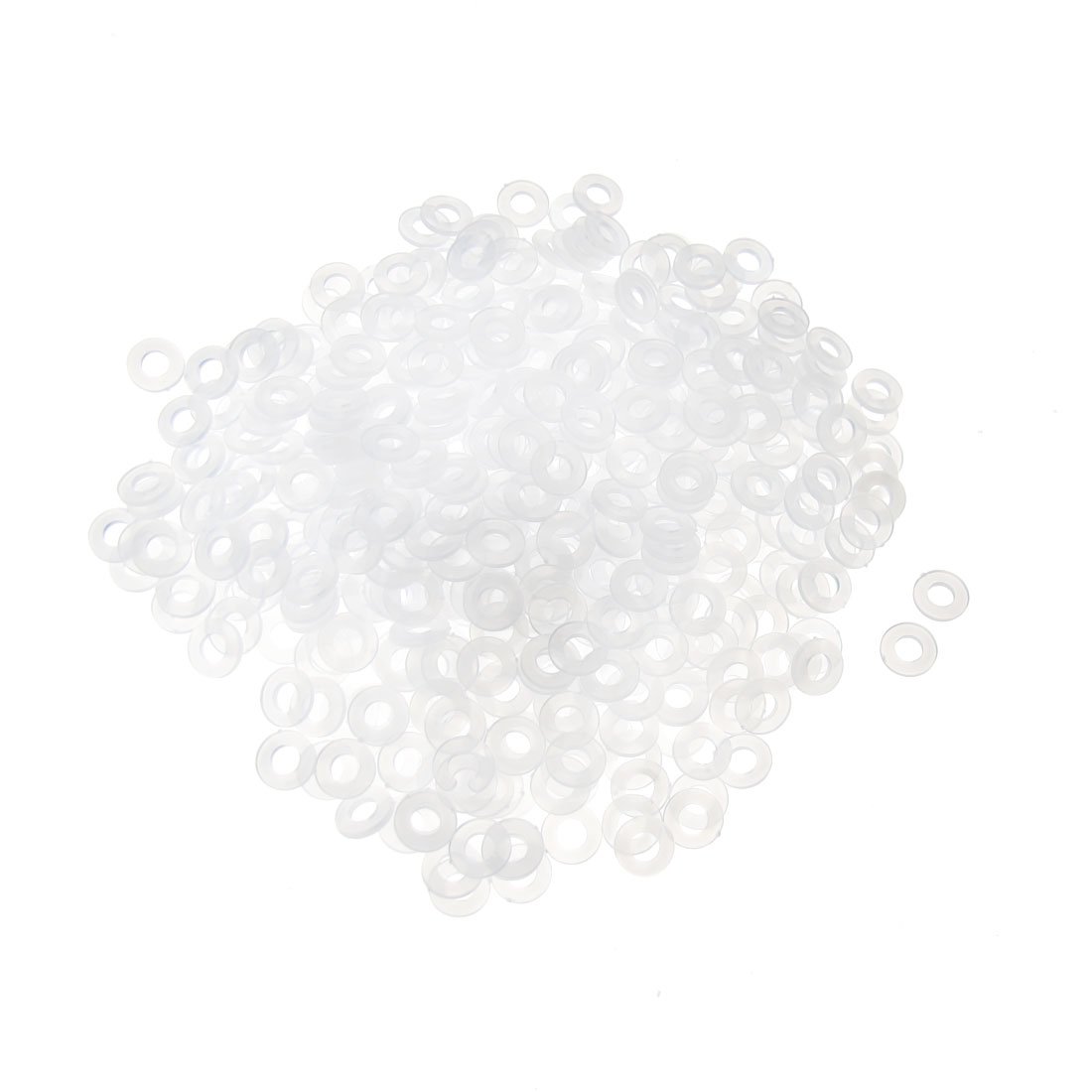 Amazon.com: uxcell Nylon Flat Washer 8mm OD 4mm ID 1mm Thickness ...