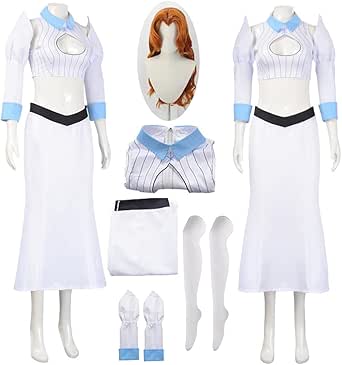 Amazon.com: Vasfarok Inoue Orihime Cosplay Costume Outfit Inoue Orihime ...