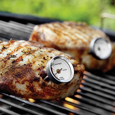 Outset 1-Inch Stainless Steel Mini Steak Thermometers Set