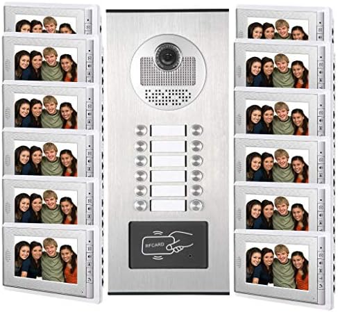 Amazon.com : AMOCAM Video Intercom Entry System, Wired 7" LCD Monitor ...