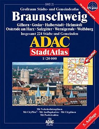 Amazon.com: ADAC StadtAtlas Braunschweig 1 : 20 000.: 9783826413520 ...