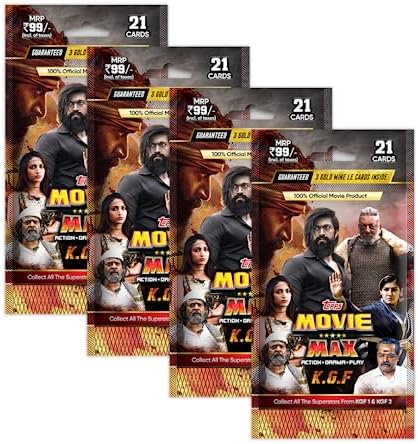 Buy Topps KGF Movie max Collection Cards (Multipack - Pack of 4) Online ...