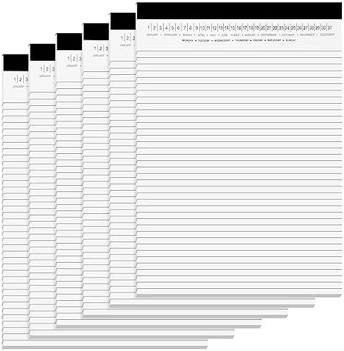 Uzant 6 Pack Legal Pads 8.5 x 11 Inch Note Pads, 50 Sheets Lined Paper ...