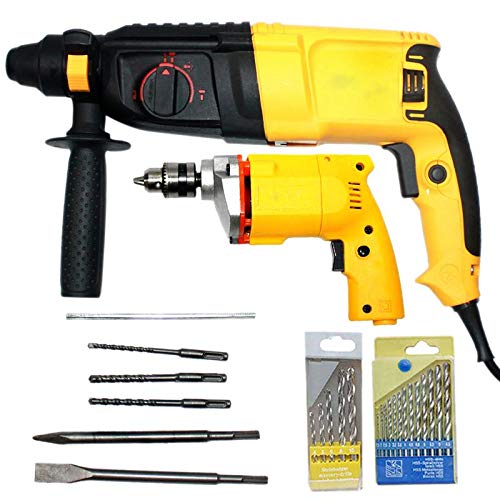 Pro Power 26mm Heavy Duty Rotary Hammer Drill Machine and 10mm Drill ...