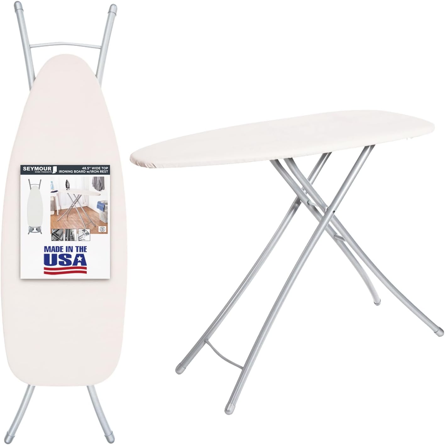 Amazon.com: Ironing Board Extra Wide 18” Made in The USA by Seymour ...