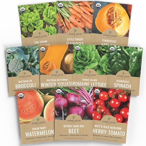 Amazon.com : Organic Italian Garden Seeds Variety Pack - 12 Individual ...