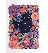 Amazon.com: Restoration and Renovation Modern Rose Floral Wool Rug ...