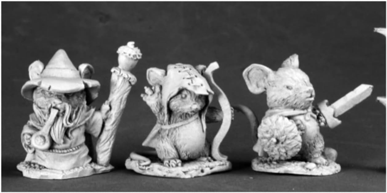 Amazon.com: Mouslings (3) Wizard, Archer, Warrior Dark Heaven Legends ...