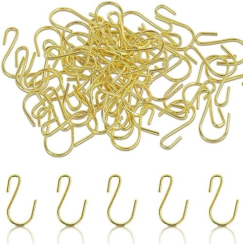 Amazon.com: Gicare 60 Pack S Hooks for Hanging，1 Inch Ornaments Hooks ...