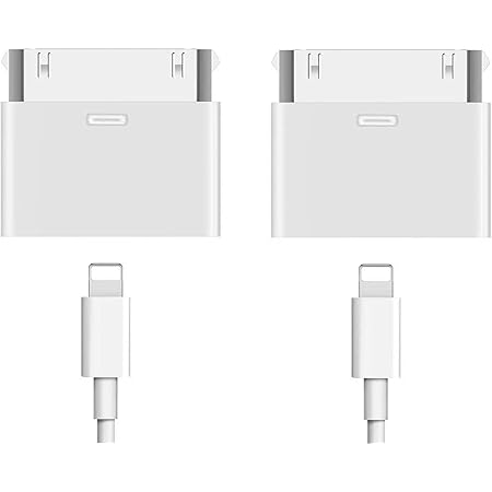 Amazon.com: 2 Pack 30-Pin to Lightning Adapter Apple MFi Certified 8 ...