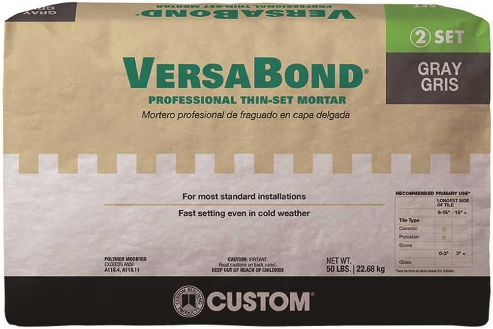 Amazon.com: Custom Building Products MTSG50 VersaBond Fortified Thin ...