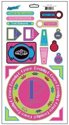 Amazon.com: Little Miss Pageant Cardstock Scrapbook Stickers (LM205 ...
