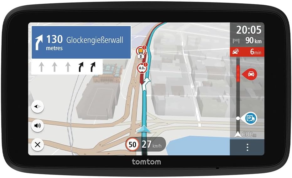 Elebest City 90 TMC Navigationsgerät – 9 Zoll GPS Navi 2025 mit TMC, POI, Blitzerwarner ...