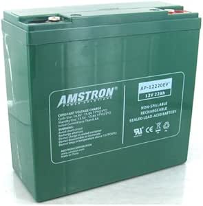 Amazon.com: Amstron AP-12220EV 12V 22000mAh SLA Battery Electric ...
