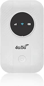 5G Mobiler WLAN Router mit SIM-Karte, Tragbarer 4G LTE Router für ...