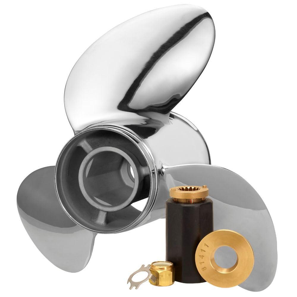 Amazon.com : RPS Stainless Steel Prop Propeller 14 1/4 14.25 X 21 RH ...