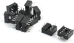Amazon.com: uxcell 10pcs 8P 8Pins 2.54mm DIP IC PCB Board Sockets ...