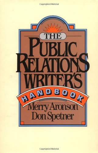 Amazon.com: The Public Relations Writer's Handbook eBook : Aronson ...