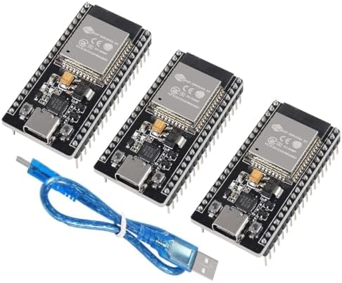 SP-Cow 3pcs Type-C USB ESP32 CP2102 Development Board WiFi + Bluetooth Microcontroller Dual ...
