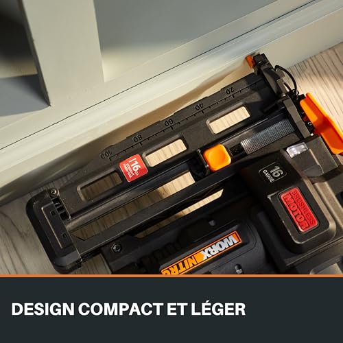 WORX WX841.9 Nitro 20V 16 Gauge Cordless Nailer | Cordless Nailer ...