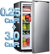Amazon.com: Anypro Compact Mini Upright Freezer 3 Cu.Ft with 3 Pull ...