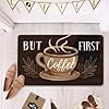 Amazon.com: Tailus But First Coffee Themed Decorative Front Door Mat ...