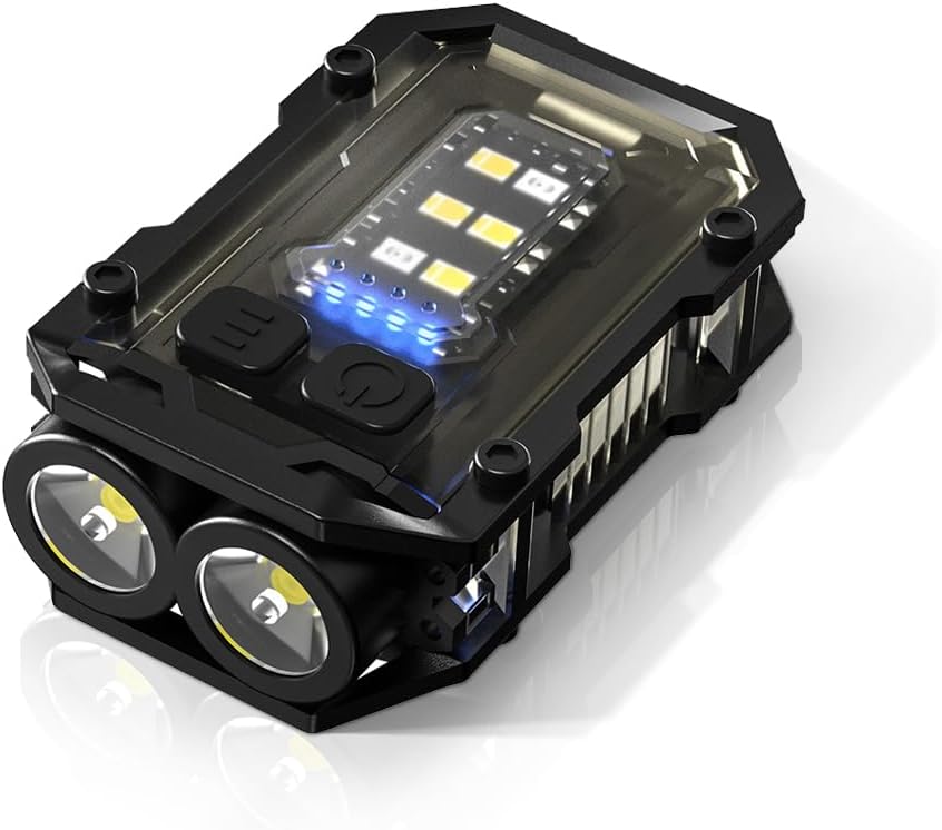 WARSUN Mini LED Flashlight Rechargeable Keychain Torch Light with Clip ...