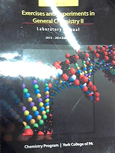 Exercises and Experiments in General Chemistry II Laboratory Manual ...