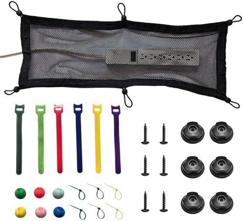 WGYAML Cable Management Net - Under Desk Cable Management Tray - Cable ...