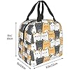 Amazon.com: Miaoquhe Cartoon Cat Lunch Box Cute Lunch Bags for Women ...