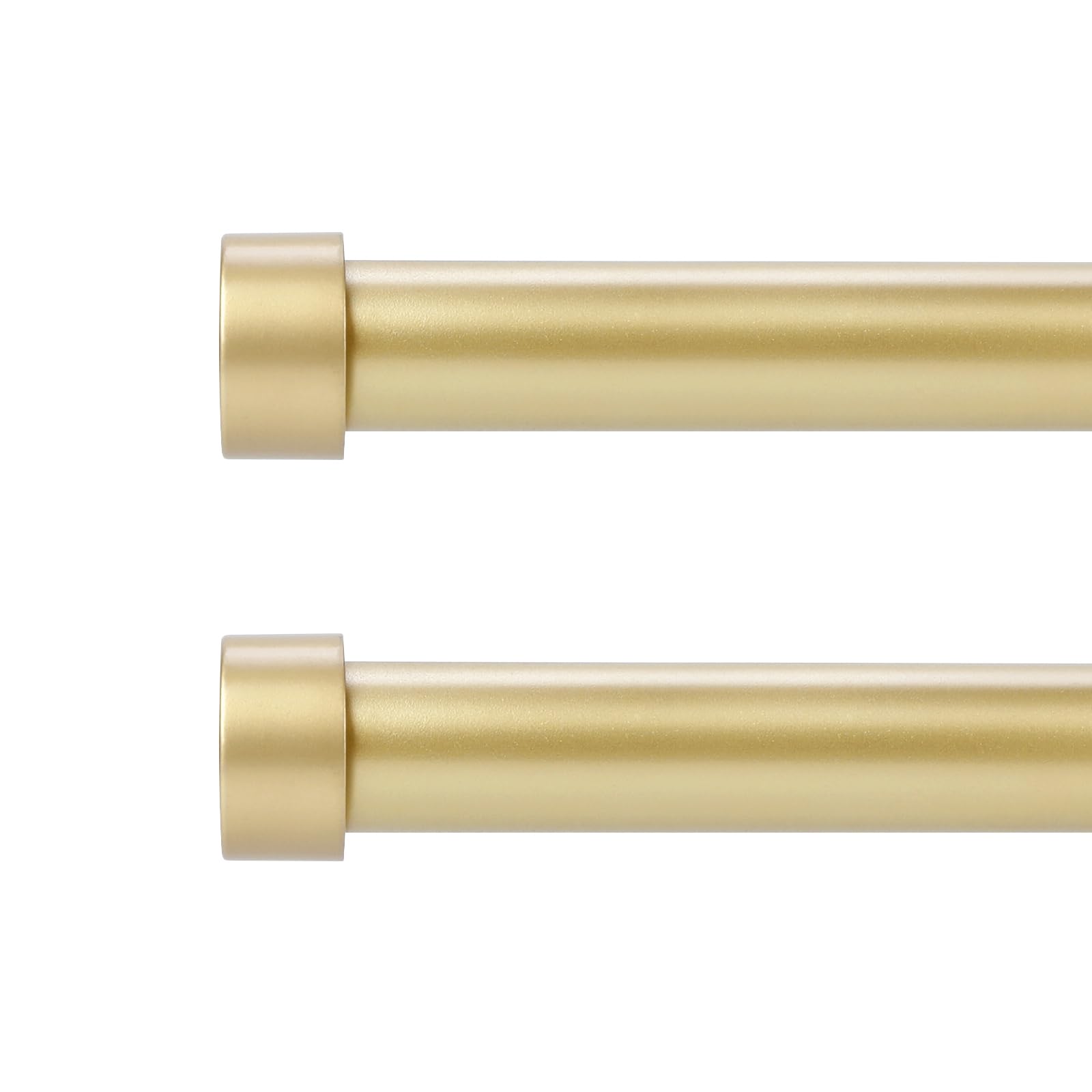 OLV 2 Pack Gold Rods for Window 72-144 inch, Adjustable Single Window ...