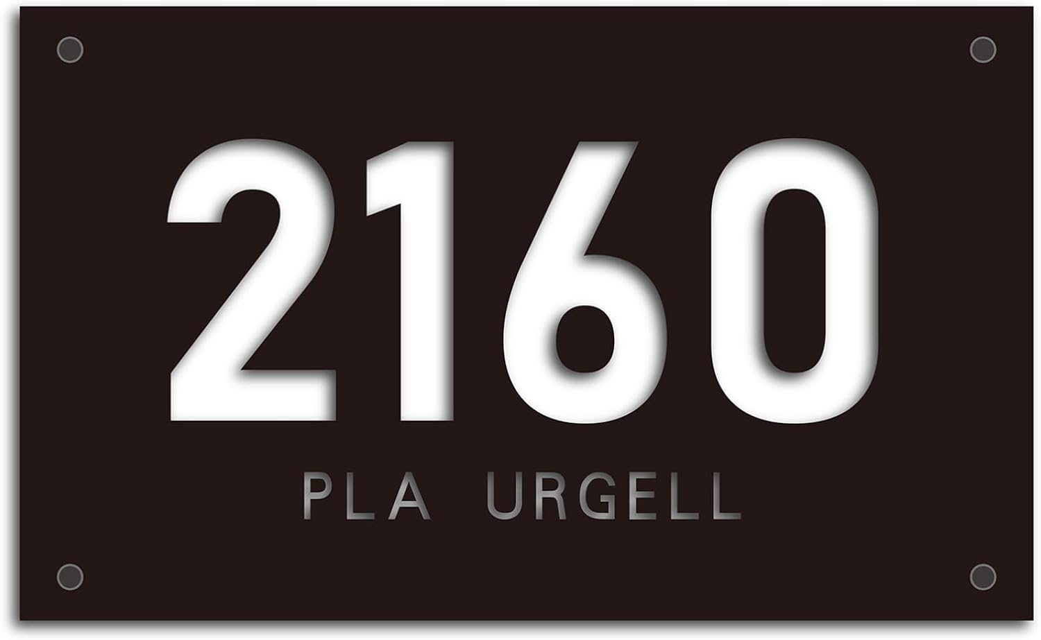 Amazon.com: 304 Stainless Steel House Number Plaques Hand-Carved ...