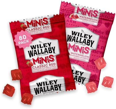 Amazon.com : Wiley Wallaby Mini Licorice Bites 0.5 Ounce Classic ...