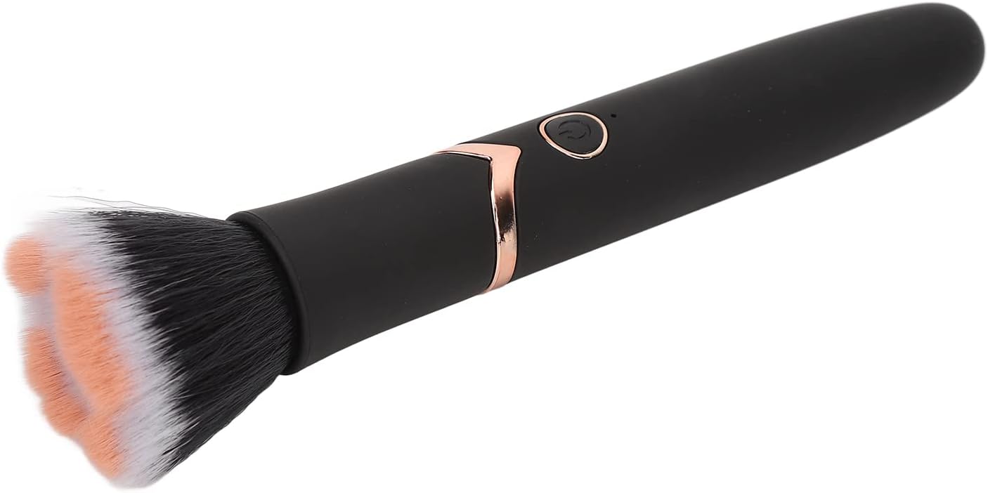 Amazon.com: Electric Black Vibration Makeup Brush - 10 Gears USB ...
