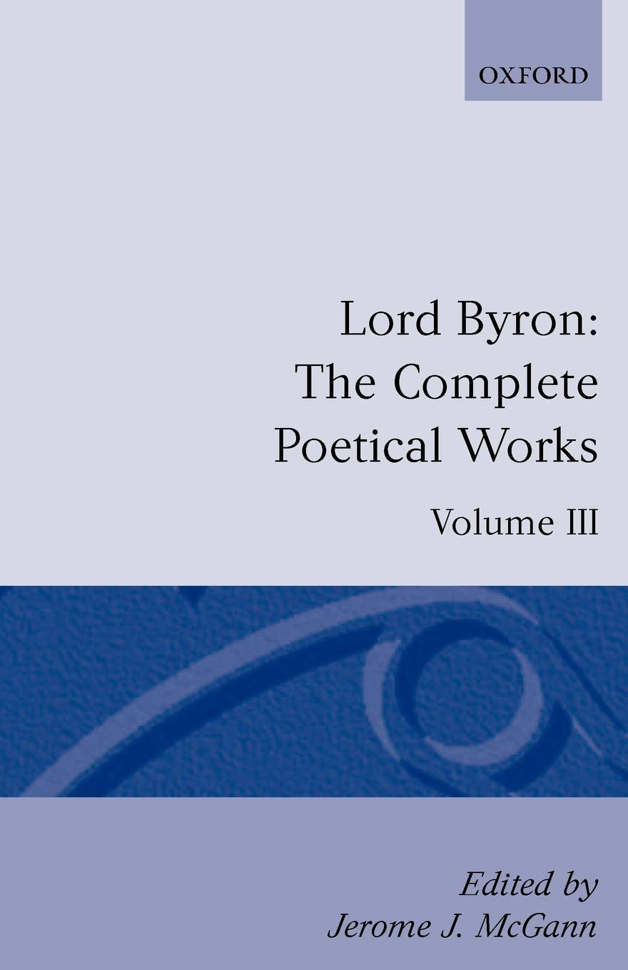 Amazon.com: The Complete Poetical Works, Volume 3 (Oxford English Texts ...