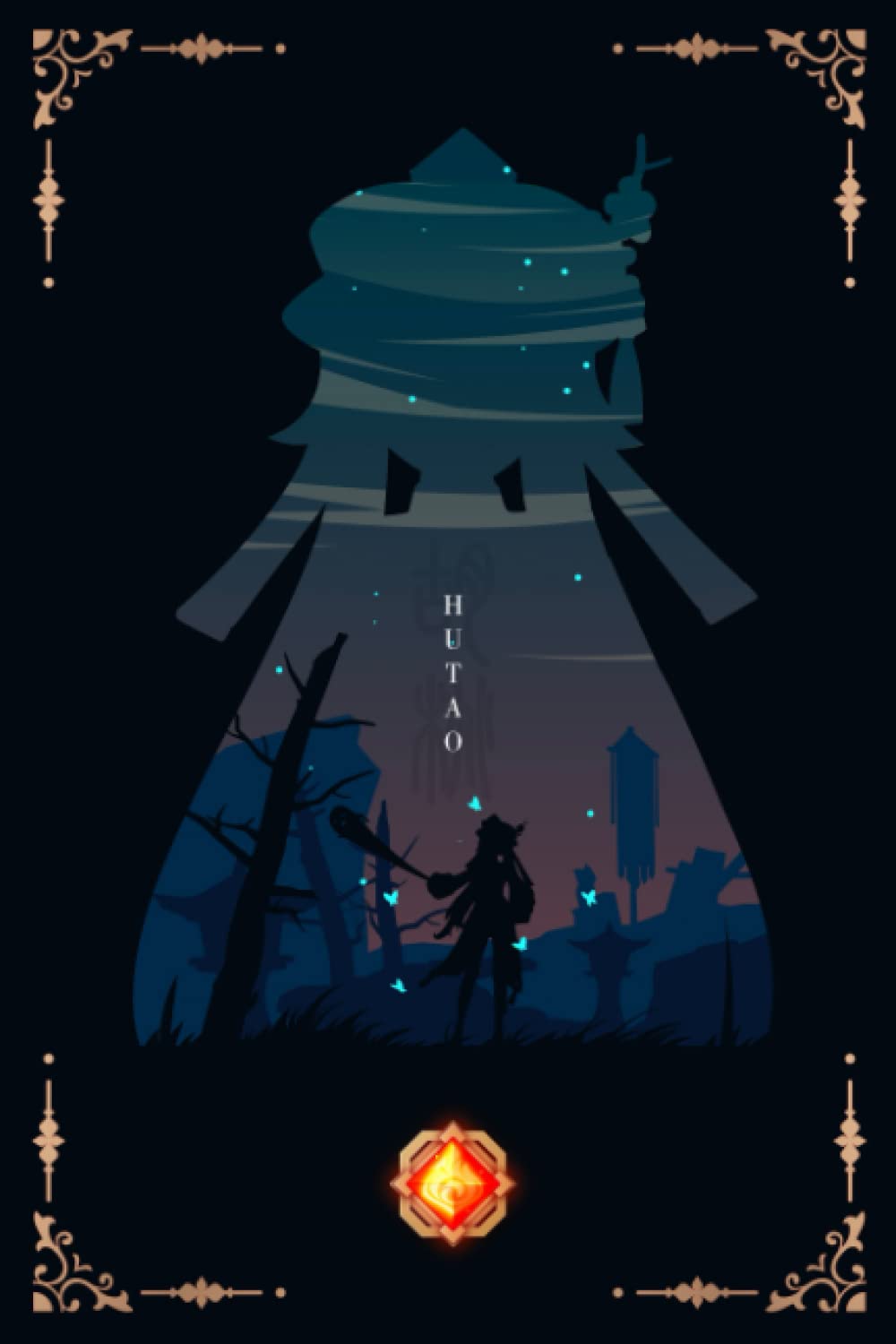 Genshin Impact Hu Tao Notebook Hu Tao Notebook Genshin Impact ...