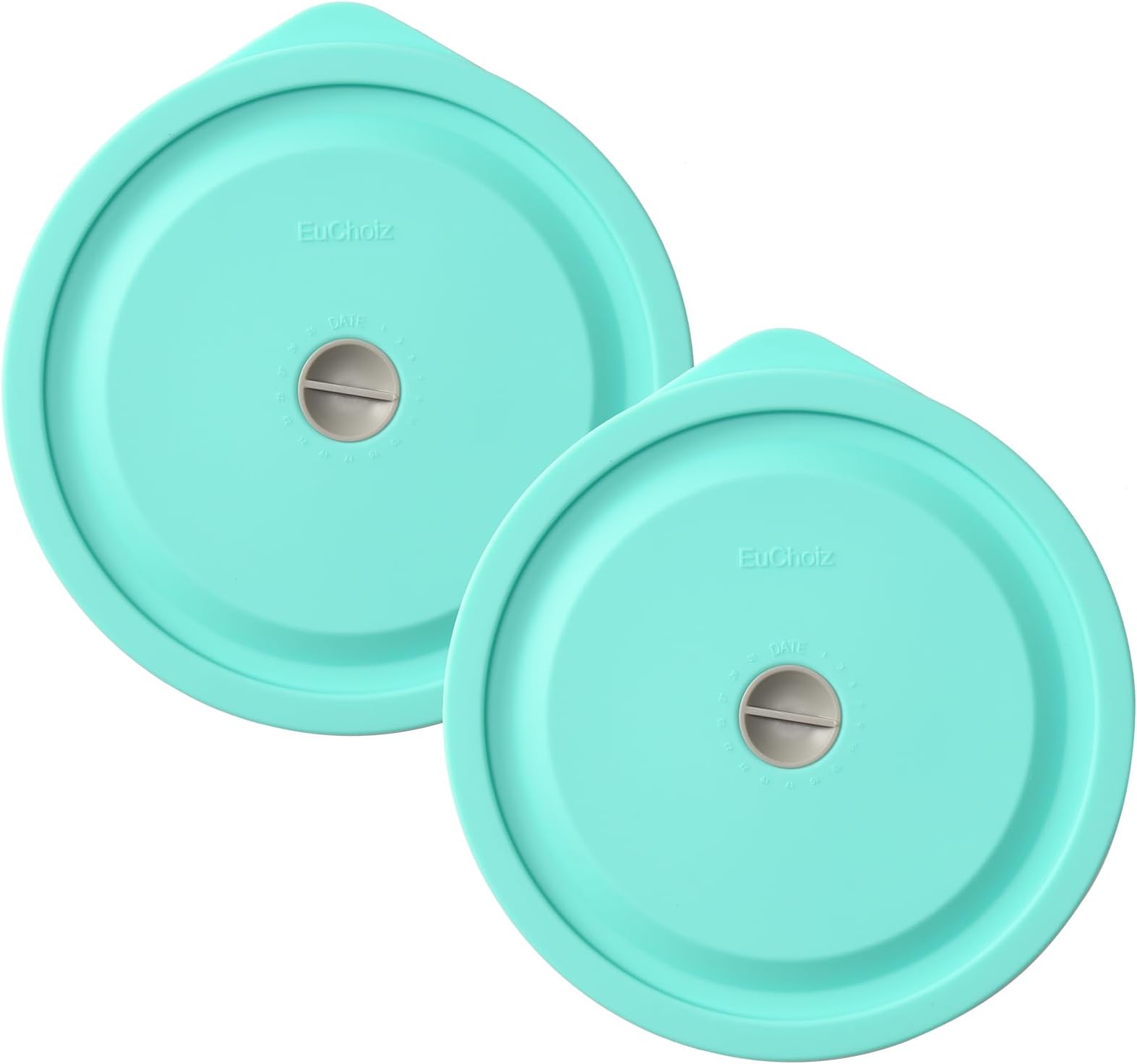 Pyrex 7200-PC Round 2 Cup Storage Lid for Glass Bowls (4, Lawn Green ...