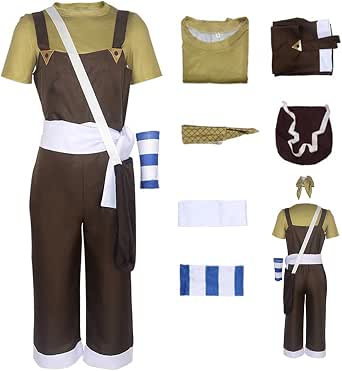 Amazon.com: Usopp Cosplay Costume Usopp Cosplay Uniform Outfit Full Set ...
