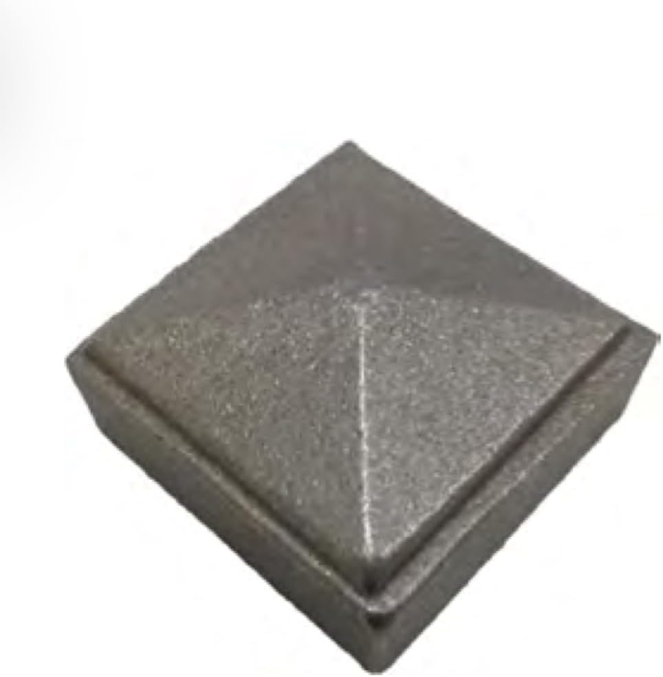 JMSteel 2"x2" Square Steel cast Iron Pyramid Cap for tubing finishes ...