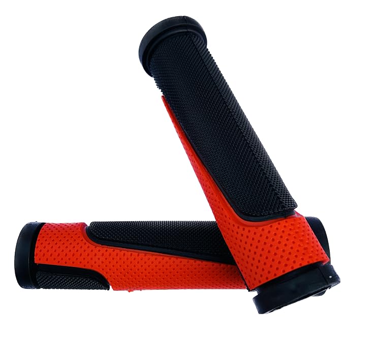 Wavva® Cycle Handle Grip for 24-29 Inch Bicycle Dual Color Soft Rubber ...