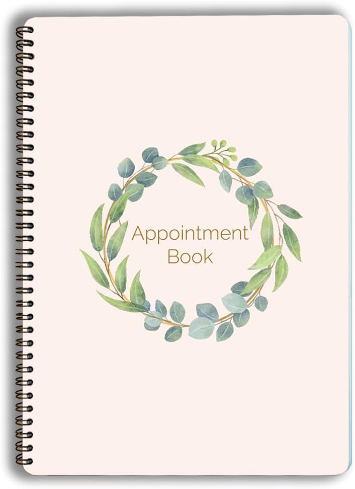 Appointment Book 104 pages 4 Columns per Page Undated Salons, Spas/Hair ...
